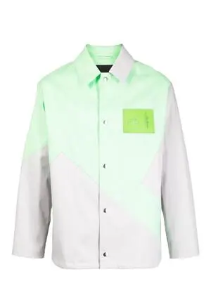 A-COLD-WALL* Geometric Panelled Shirt - Green