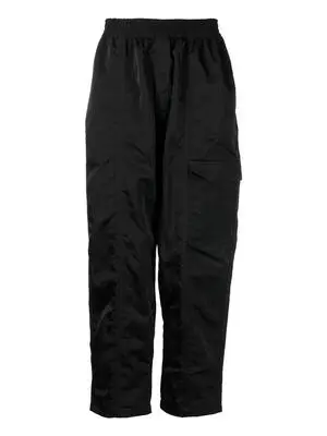 TRIBE AND TRUE Cropped-leg Trousers - Black