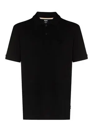 BOSS Pallas Embroidered-logo Polo Shirt - Black