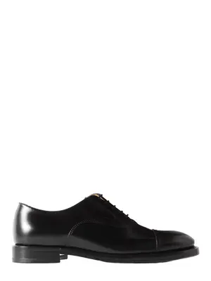 Brunello Cucinelli Leather Oxford Shoes - Black