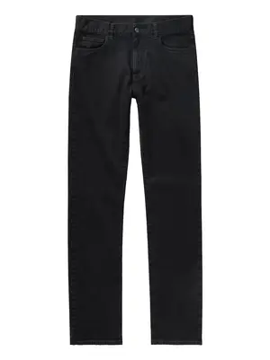 Canali Slim-fit Stretch Jeans - Black