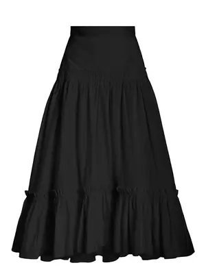 Cara Cara Tisbury Tiered Ruffle Skirt - Black