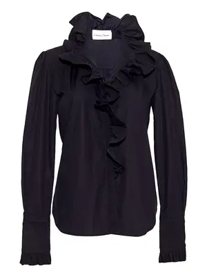 CARA CARA Anne Ruffle-Trimmed Blouse
