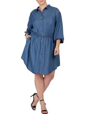 STANDARDS & PRACTICES Long Sleeve Shirt Dress - 3236rinse