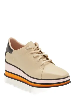 Stella McCartney Stella McCartney Sneak-Elyse Platform Sneakers Sand/ Black/ Blk-wht-blk