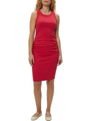 Michael Stars Demi Ruched Tank Dress - Lacquer
