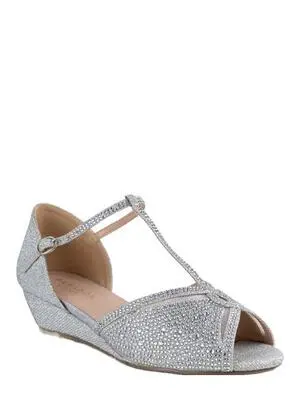PARADOX LONDON PINK Janelle Wedge Sandal - Silver