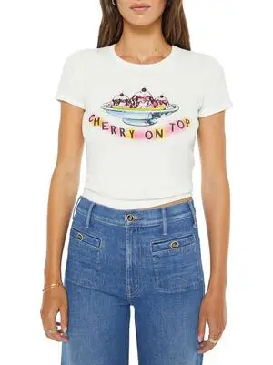 MOTHER Little Goodie Goodie Tee - Cherry On Top