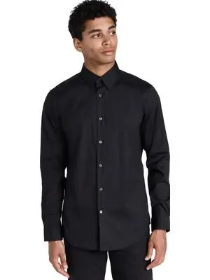 Theory Sylvain Good Cotton Shirt - Black