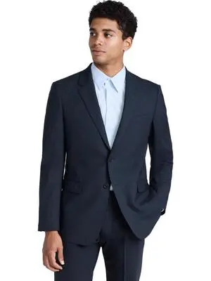 Theory Chambers Stretch Wool Blazer - Navy