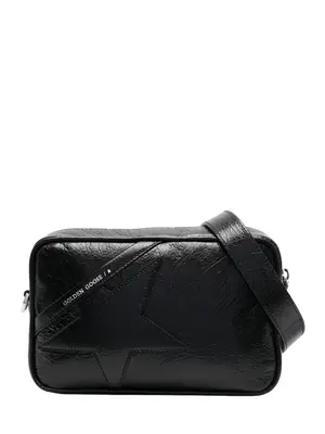 GOLDEN GOOSE Star Leather Shoulder Bag - Black