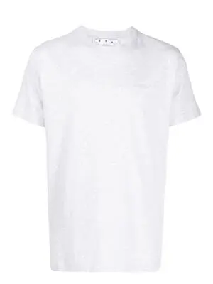 Off-White Diag Tab Cotton T-shirt - Grey