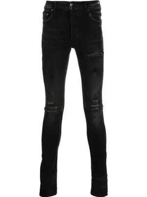 Amiri Distressed Skinny Jeans - Black