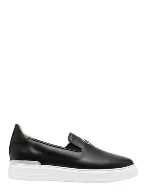 Philipp Plein Hexagon-logo Slip-on Sneakers - Black