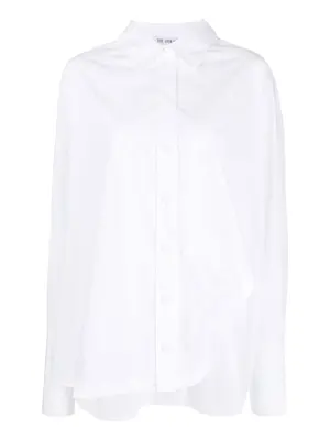 Attico Diana Asymmetric Shirt - White