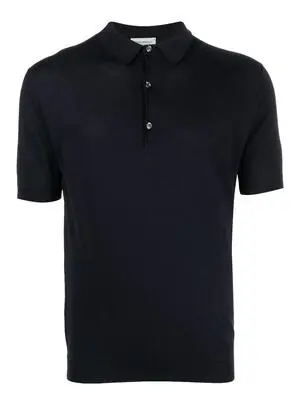 JOHN SMEDLEY Fine-knit Polo Shirt