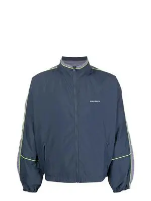 PALMER Lightweight Zipped Bomber Jacket - Blue
