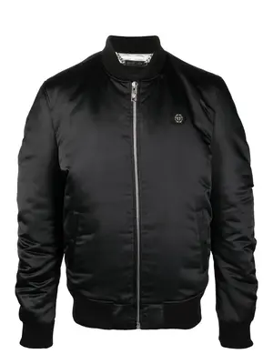 Philipp Plein Skull-print Bomber Jacket - Black