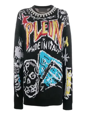 Philipp Plein Grafitti-print Sweatshirt - Black