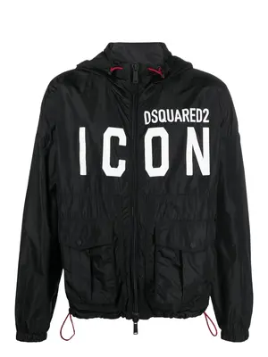 Dsquared2 Icon Logo-print Jacket - Black