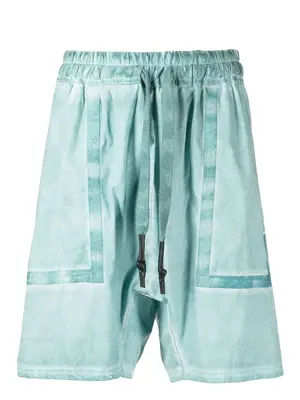 ISAAC SELLAM EXPERIENCE Panelled Knee-length Shorts - Green