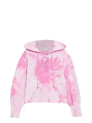 LoveShackFancy Bevan Tie-dyed Hoodie - Pink