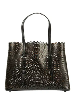 Alaïa Le Mina 32 Vienne Leather Tote - Black