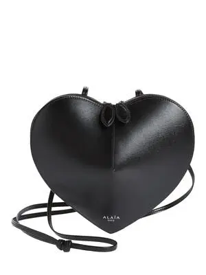 Alaïa Le Coeur Leather Crossbody Bag - 999 - Noir