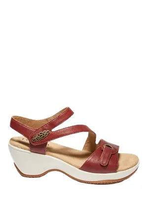 HALSA FOOTWEAR Hälsa Footwear Cindy Leather Sandals Red