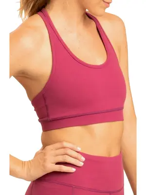 THREADS 4 THOUGHT Malana T-back Sports Bra Nightshade