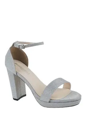 TOUCH UPS Mia Ankle Strap Sandal - Silver