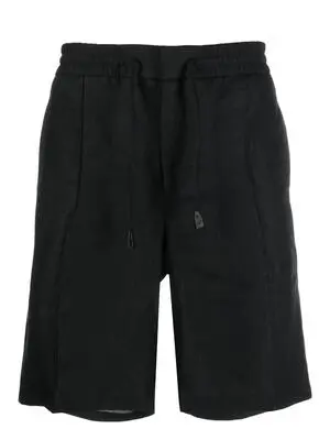 Brioni Drawstring Elasticated Shorts - Black