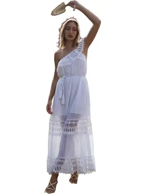Miguelina Rezina Gauze Dress - White