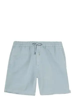 MR P. Cotton And Linen-Blend Twill Drawstring Shorts