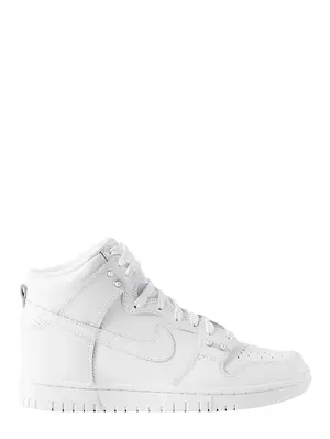 Nike Dunk High Embellished Leather Sneakers - White