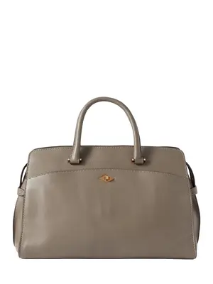 METIER Private Eye Leather Tote Gray