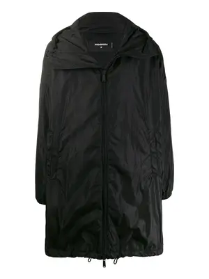 Dsquared2 Exclusive For Vitkac Hooded Raincoat - Black