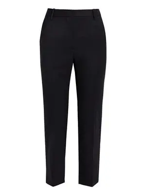 NILI LOTAN Colmar Slim-leg Wool-blend Pants - Midnight Blue