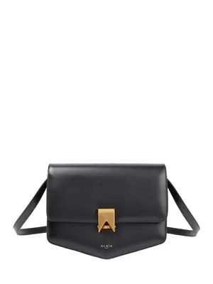 Alaïa Le Papa Small Leather Crossbody Bag - Black