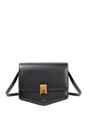 Alaïa Le Papa Large Leather Crossbody Bag - Black