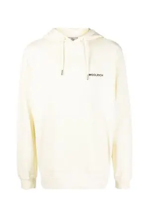 Woolrich Graphic-print Long-sleeve Hoodie - Neutrals