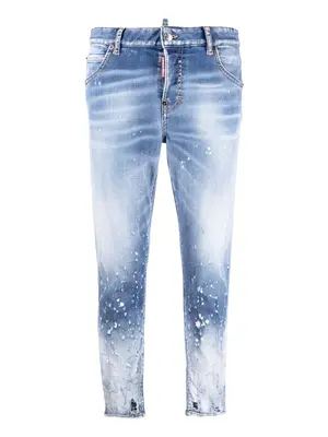 Dsquared2 Cropped Skinny Jeans - Blue