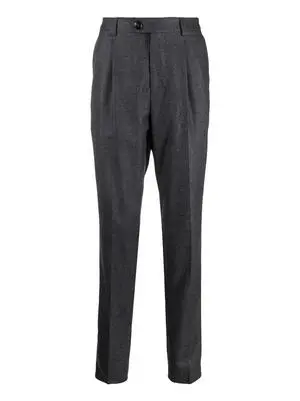 Brunello Cucinelli Pleat Detail Tailored Trousers - Grey