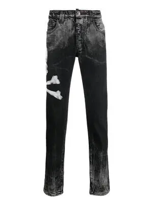 Philipp Plein Slim-fit Denim Jeans - Grey