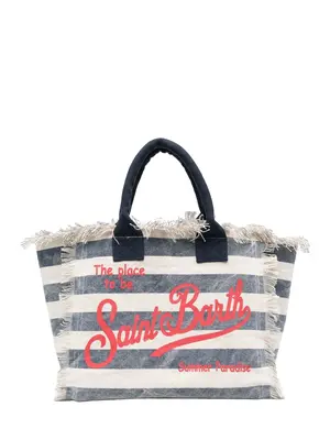 MC2 SAINT BARTH Logo-print Tote - Neutrals