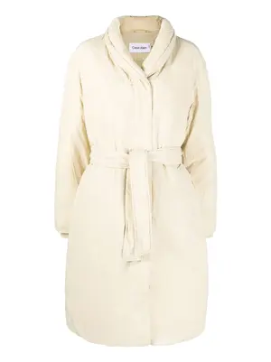 Calvin Klein Down Puffer Coat - Neutrals