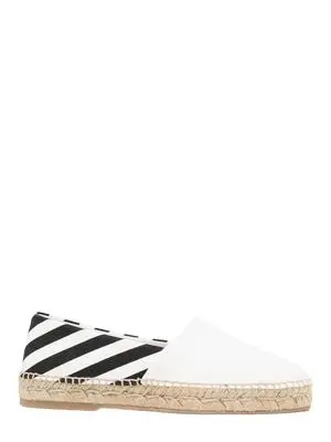 Off-White Diag-stripe Espadrilles - White