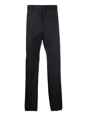 Valentino Garavani Valentino Garavani Pressed-Crease Tailored Trousers Blue