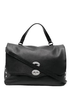ZANELLATO Medium Postina Daily Studded Tote Bag - Black