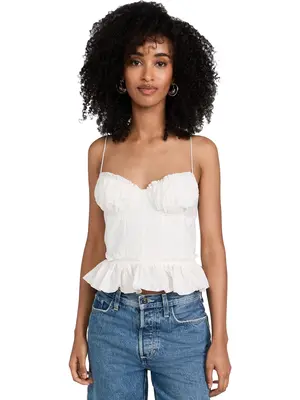 EN SAISON Raina Bustier Top - Off White